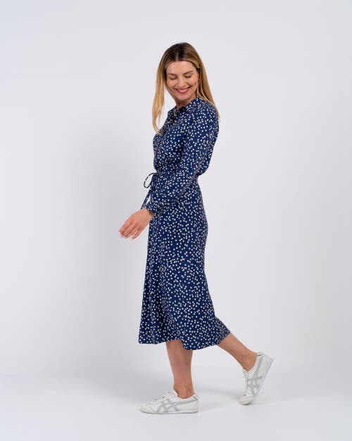 KETTLEWELL Kettlewell Delilah Polka Dot Viscose Midi Shirt Dress